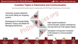 PhD Projects in Electronics and Communication Tutorials | PPT