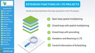 Master Thesis LTE Projects for Students | PPTX