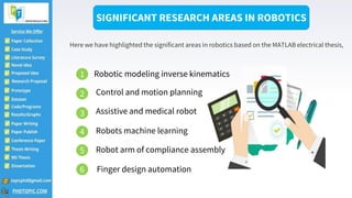 Matlab Electrical Master Thesis | PPTX | Robotics | Technology & Computing
