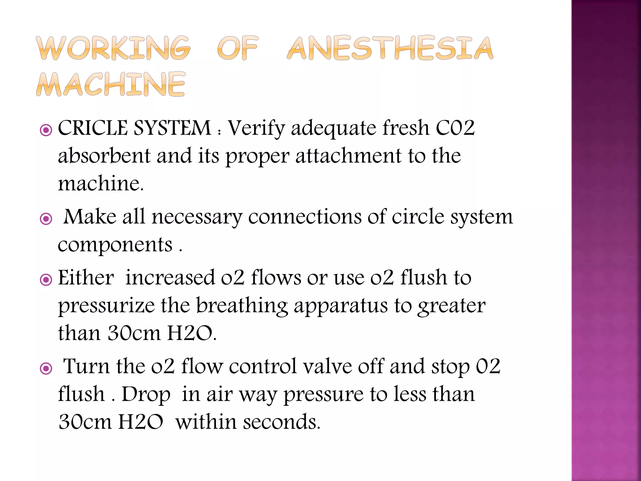 ANAESTHESIA MACHINE | PPTX