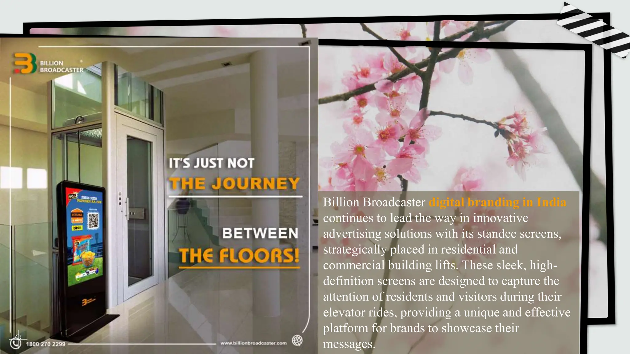 Revolutionizing Lift Advertising: Billion Broadcaster's Standee Screens ...