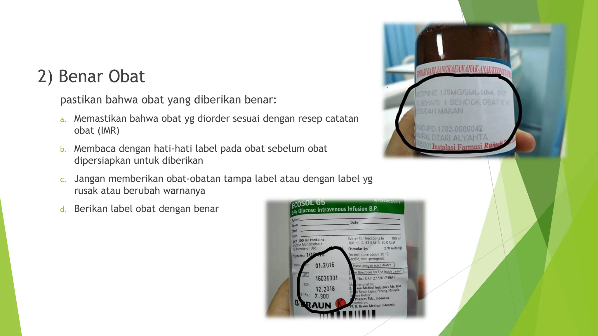 PPT 5 BENAR OBAT TERDIRI DARI BENAR OBAT, BENAR PASIEN , BENAR DOSIS ...