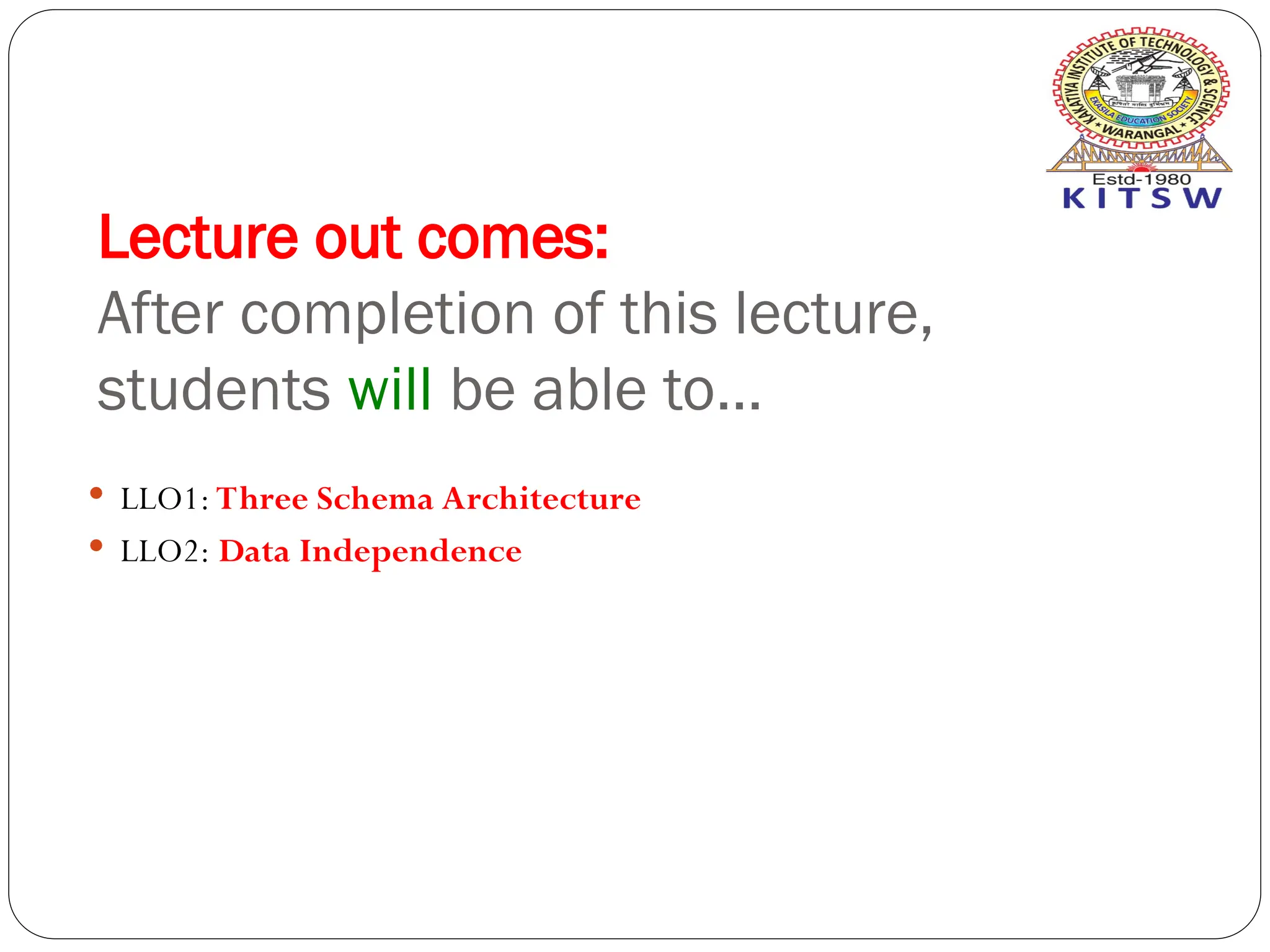 PPT5_DataBaseManagement Systems_Three Schema Architecture.ppt