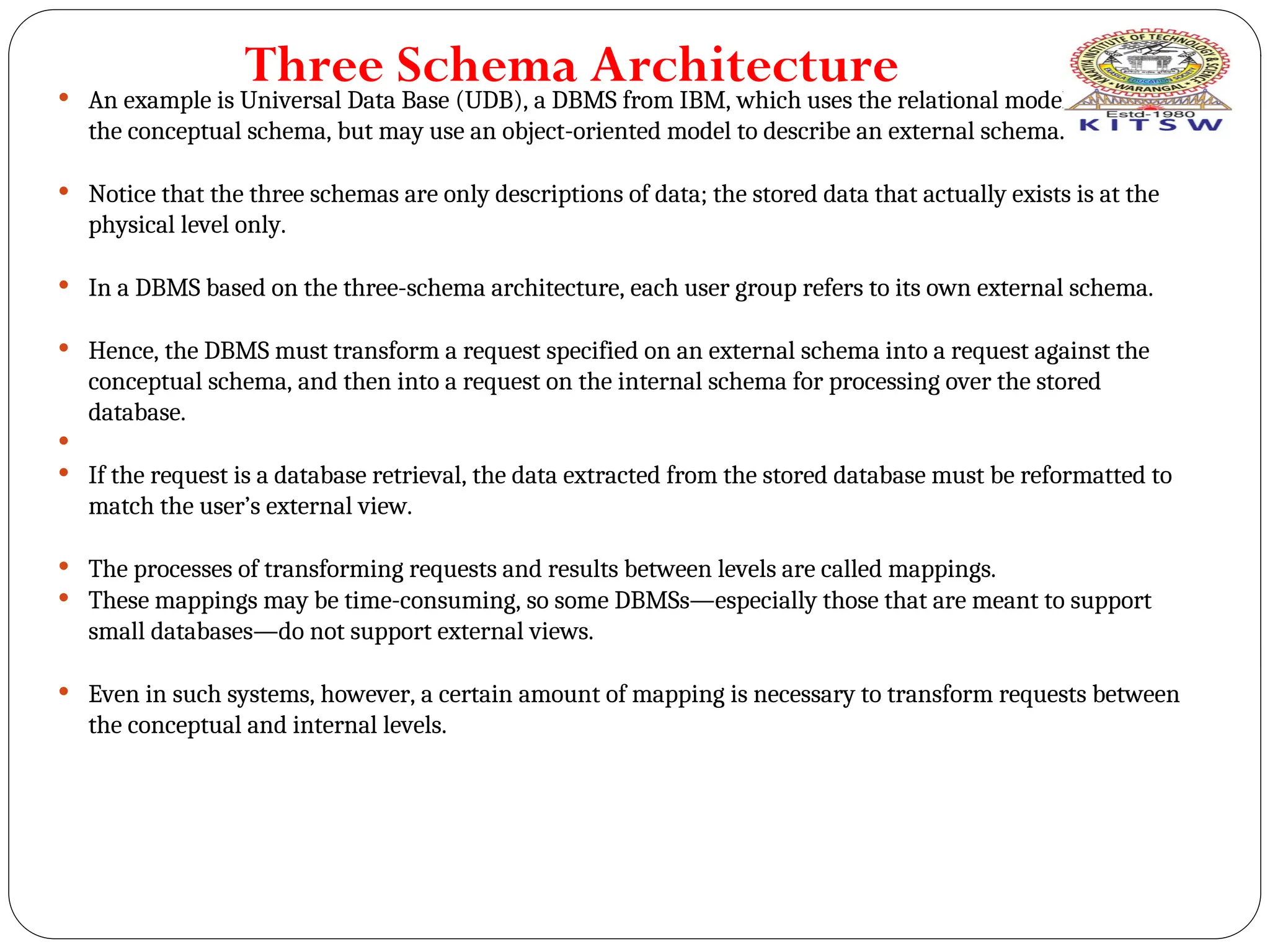 PPT5_DataBaseManagement Systems_Three Schema Architecture.ppt