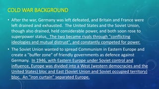 CAMBRIDGE A2 HISTORY: GERMANY DURING THE COLD WAR | PPTX