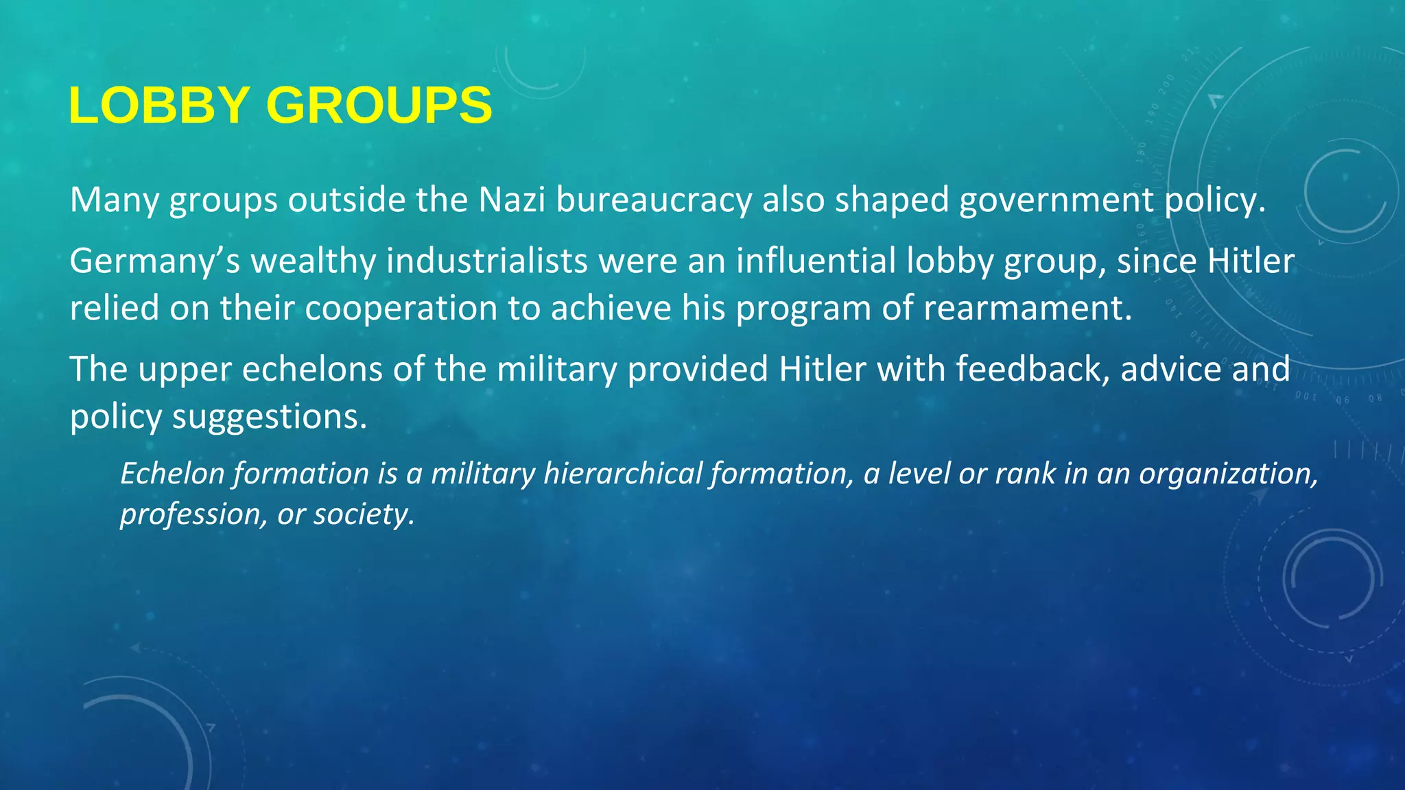 CAMBRIDGE A2 HISTORY: HITLER AIMS IN GOVERNMENT AND ADMINISTRATION | PPT