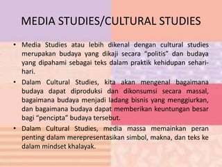 Ppt 5 kontribusi budaya dalam media massa | PPTX