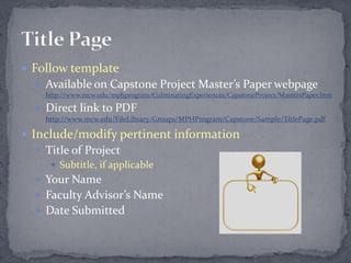 Capstone project with the learning materialyou can leanlrn from ...