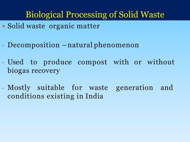 Processing of Solid Waste | PPTX | Gardening | Home & Garden