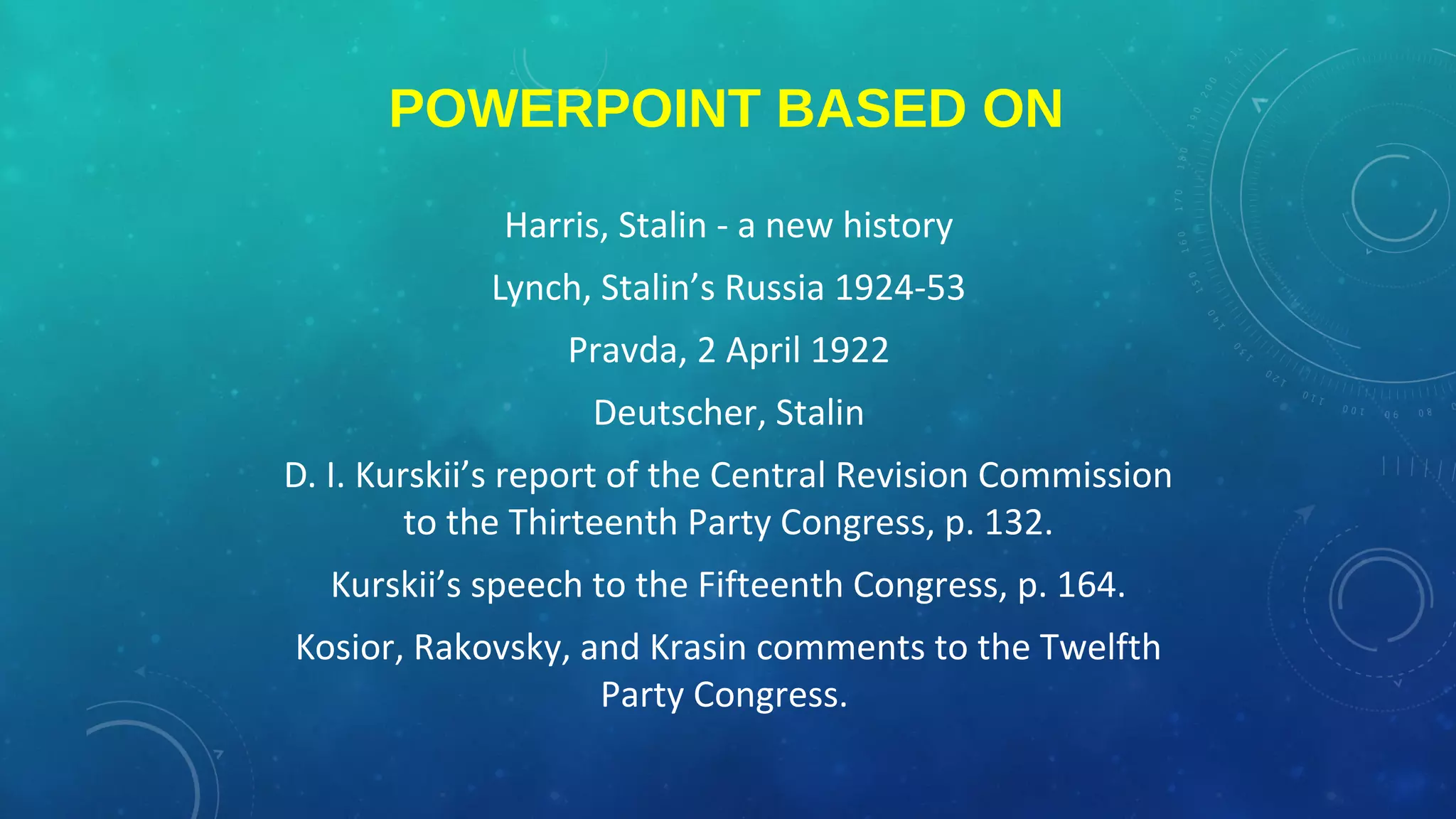 CAMBRIDGE A2 HISTORY: THE SECRETARIAT UNDER STALIN | PPT