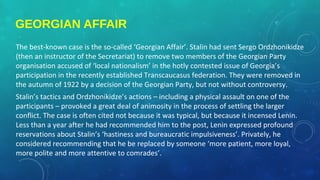 CAMBRIDGE A2 HISTORY: THE SECRETARIAT UNDER STALIN | PPT | Political ...