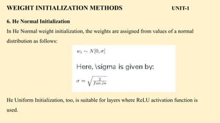 PPT 5 weight initialization methods, Batch Normalization, its ...