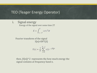 TEO modelling for non-Linear signals | PPTX | Heart and Cardiovascular ...