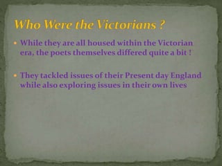 Victorian Poets | PPT