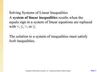 Ppt 6 8 Graphing Linear Inequalities Ppt