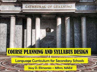 Course Planning and Syllabus Design | PPT