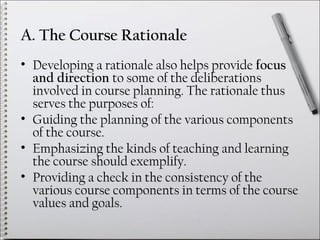 Course Planning and Syllabus Design | PPT
