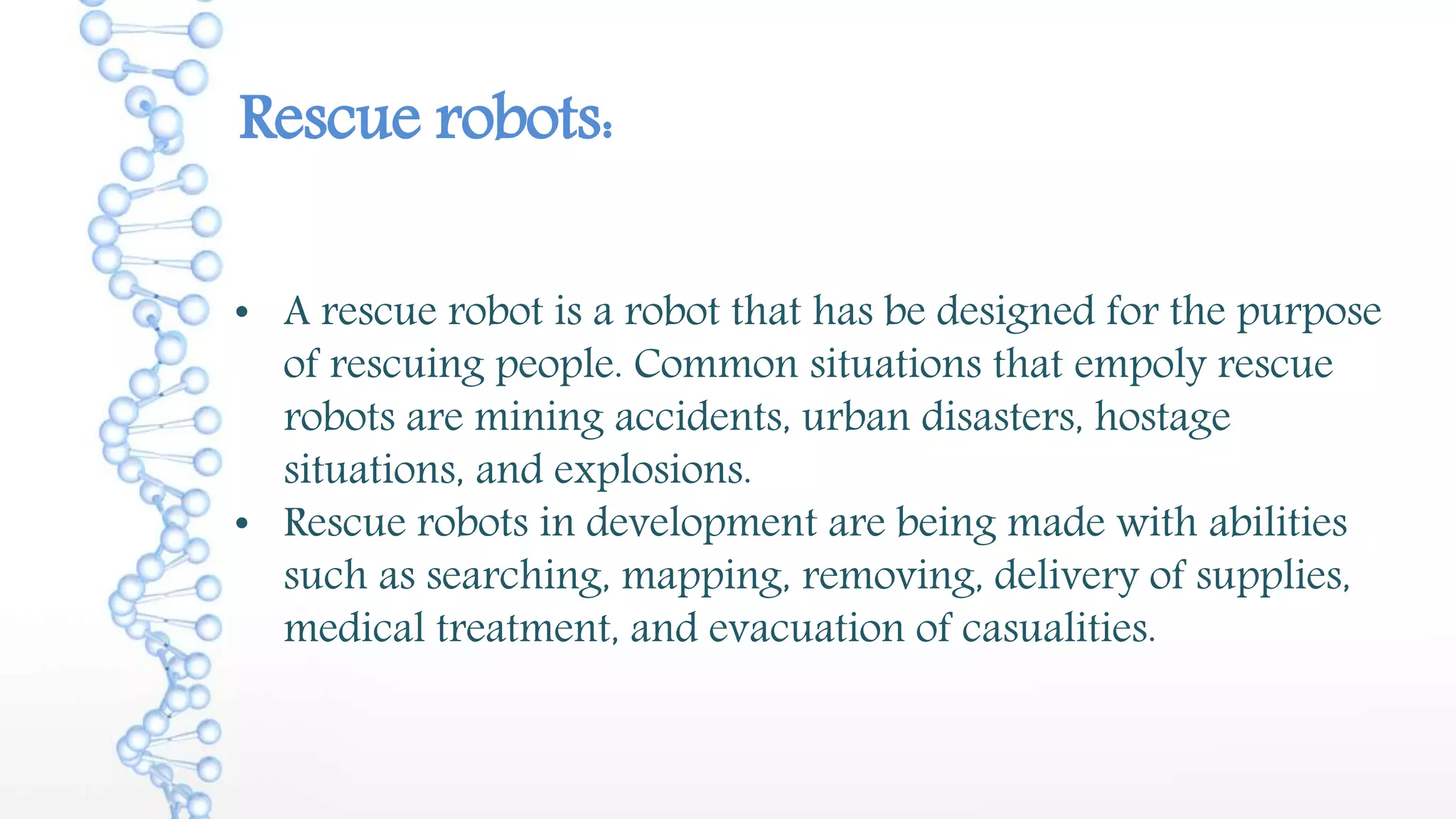 RESCUE ROBOTS | PPTX