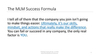 The MLM Success Formula | PPT