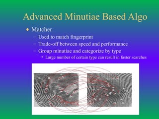 BIOMETRICS FINGER PRINT TECHNOLOGY | PPT