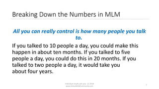 Breaking Down the Numbers in MLM | PPTX