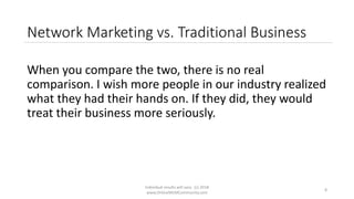 Network Marketing vs. Traditional Business | PPTX