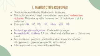 Study of utilization of radioactive isotopes in the investigation of ...
