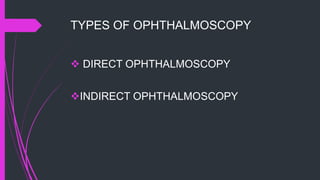 OPHTHALMOSCOPY | PPTX