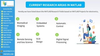 Matlab Projects for Electronics Students | PPTX