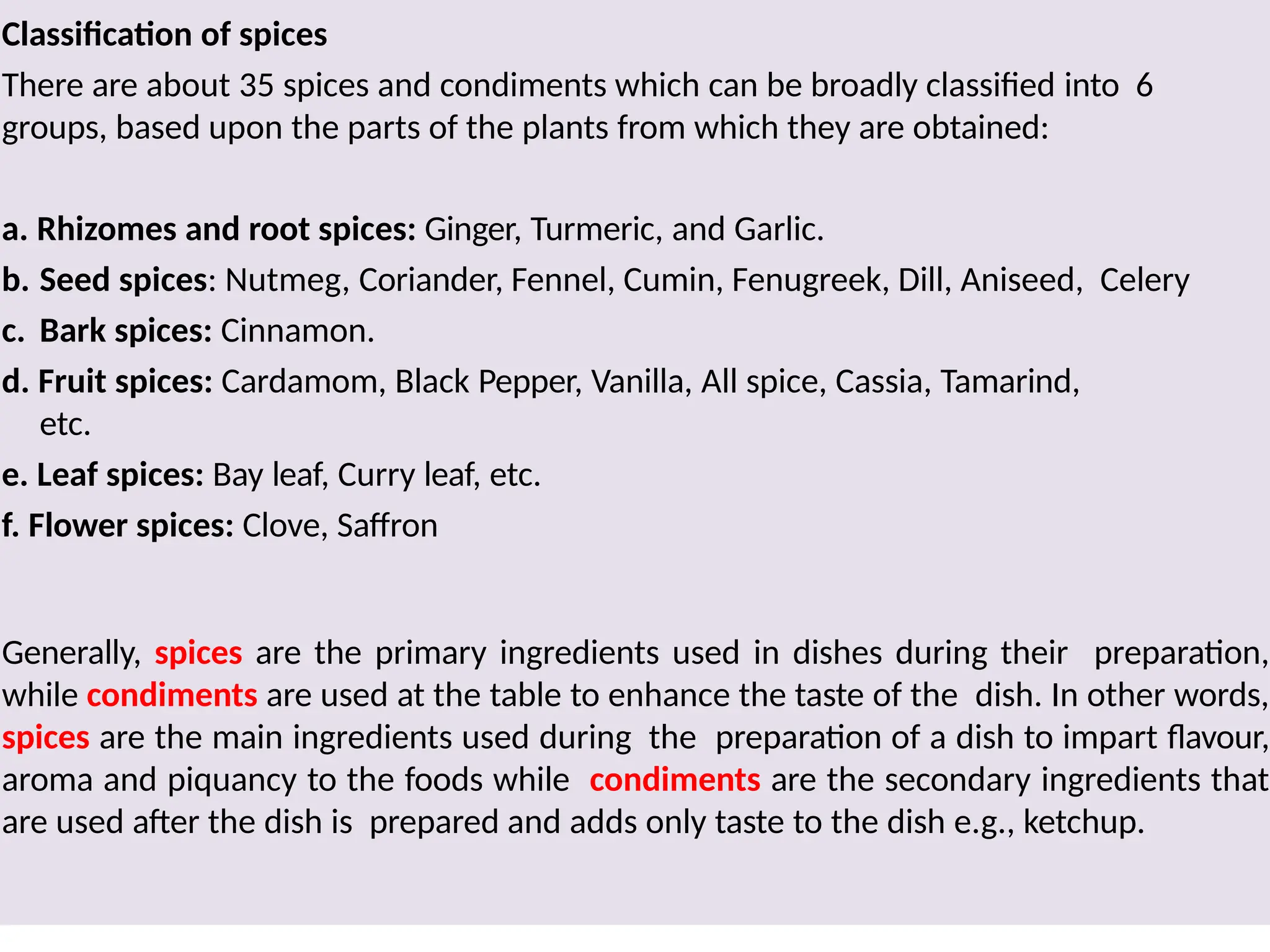 PPT 6 6 Spices and condiments.pptx MSc b | PPTX