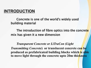 TRANSPARENT CONCRETE | PPTX