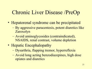 Anaesthesia and the hepato-biliary system.ppt | Endocrine and Metabolic ...