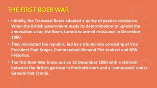 CAMBRIDGE AS HISTORY: ALL ABOUT THE BOER WARS | PPTX
