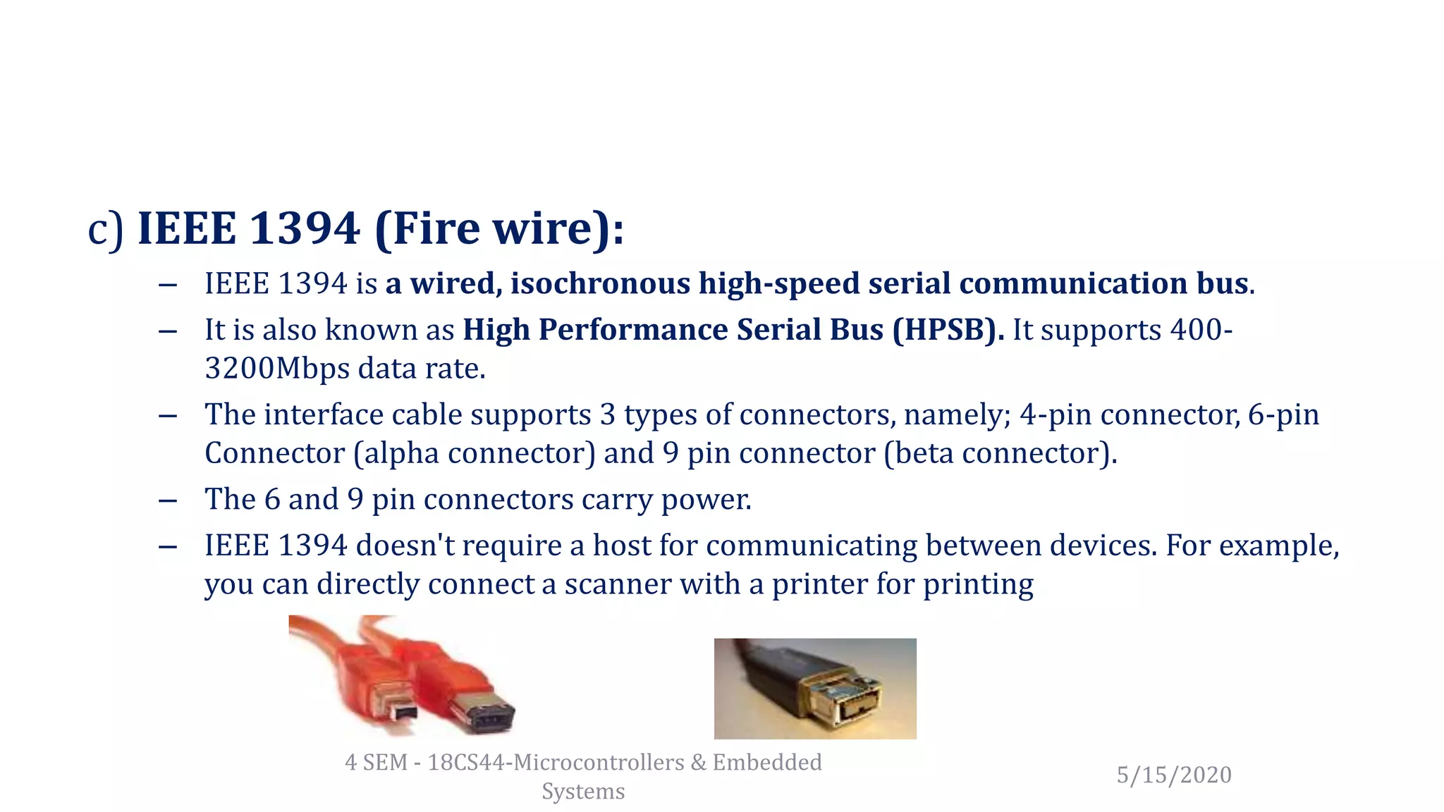 Communication Interface of The Embedded Systems | PPT