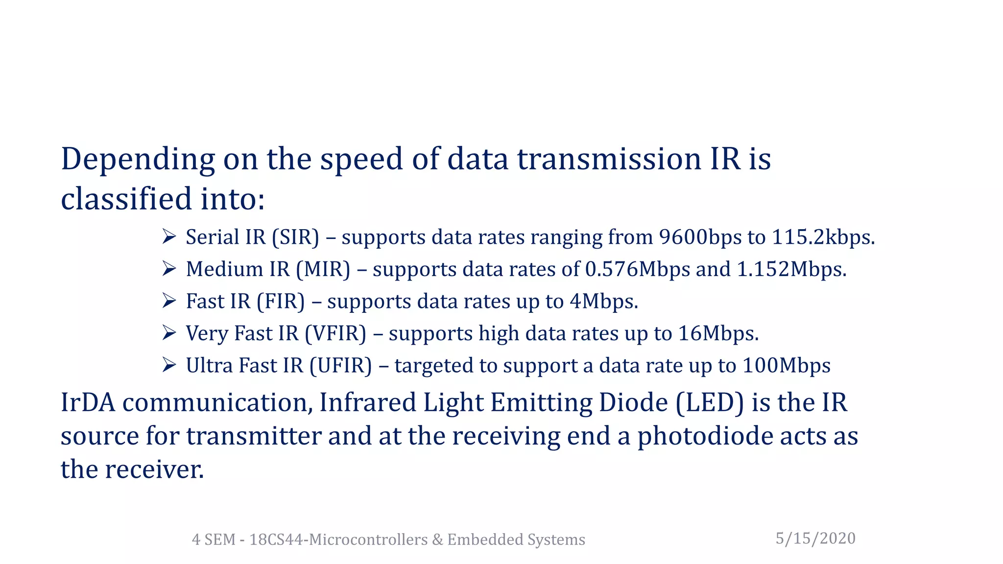 Communication Interface Of The Embedded Systems Ppt Operating 7734