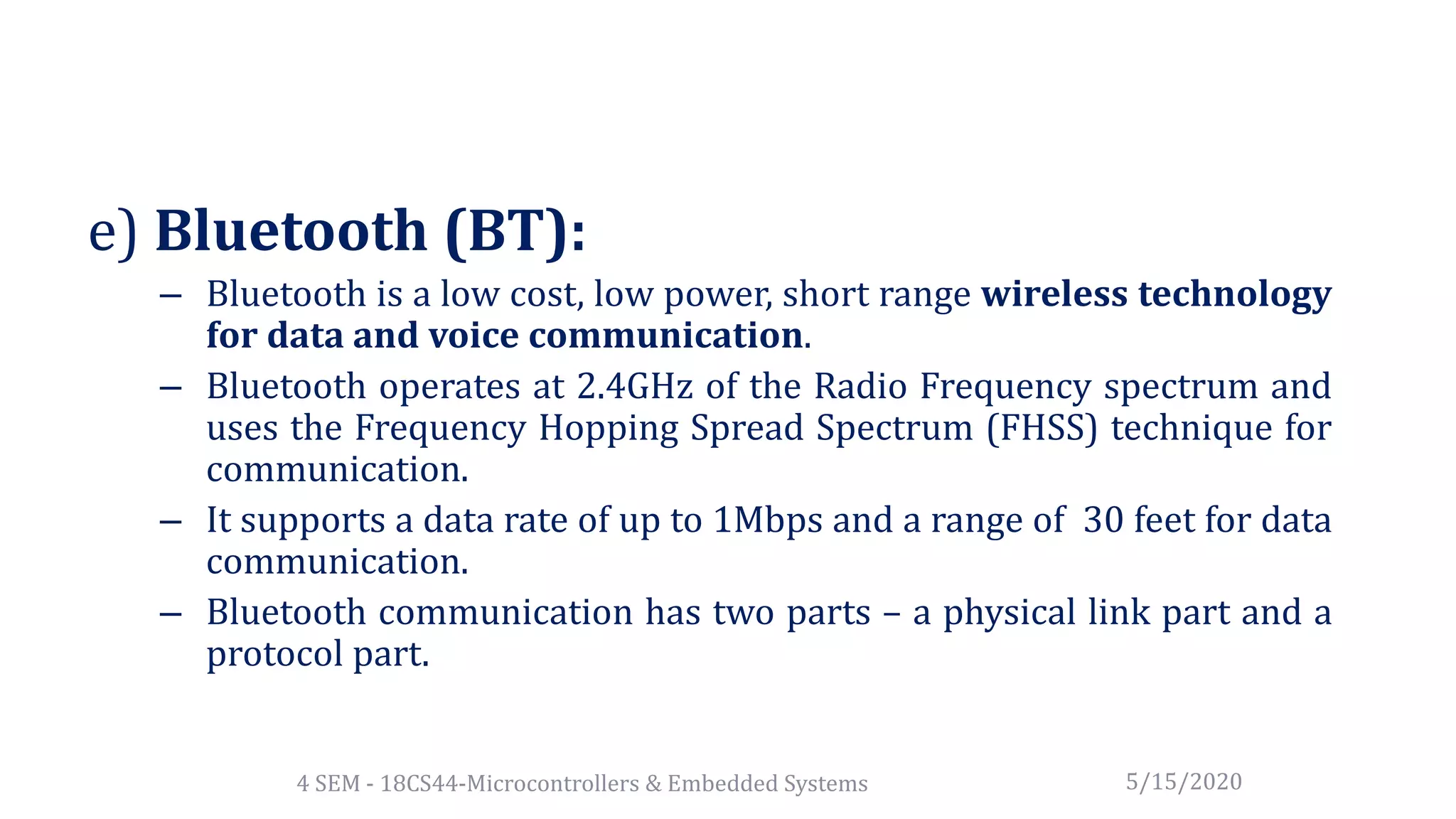 Communication Interface of The Embedded Systems | PPT