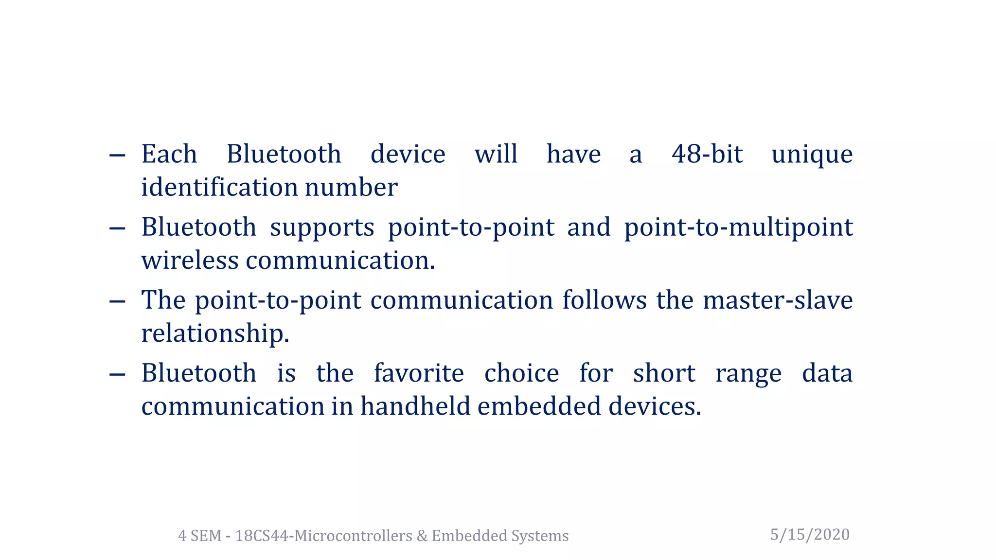 Communication Interface of The Embedded Systems | PPT