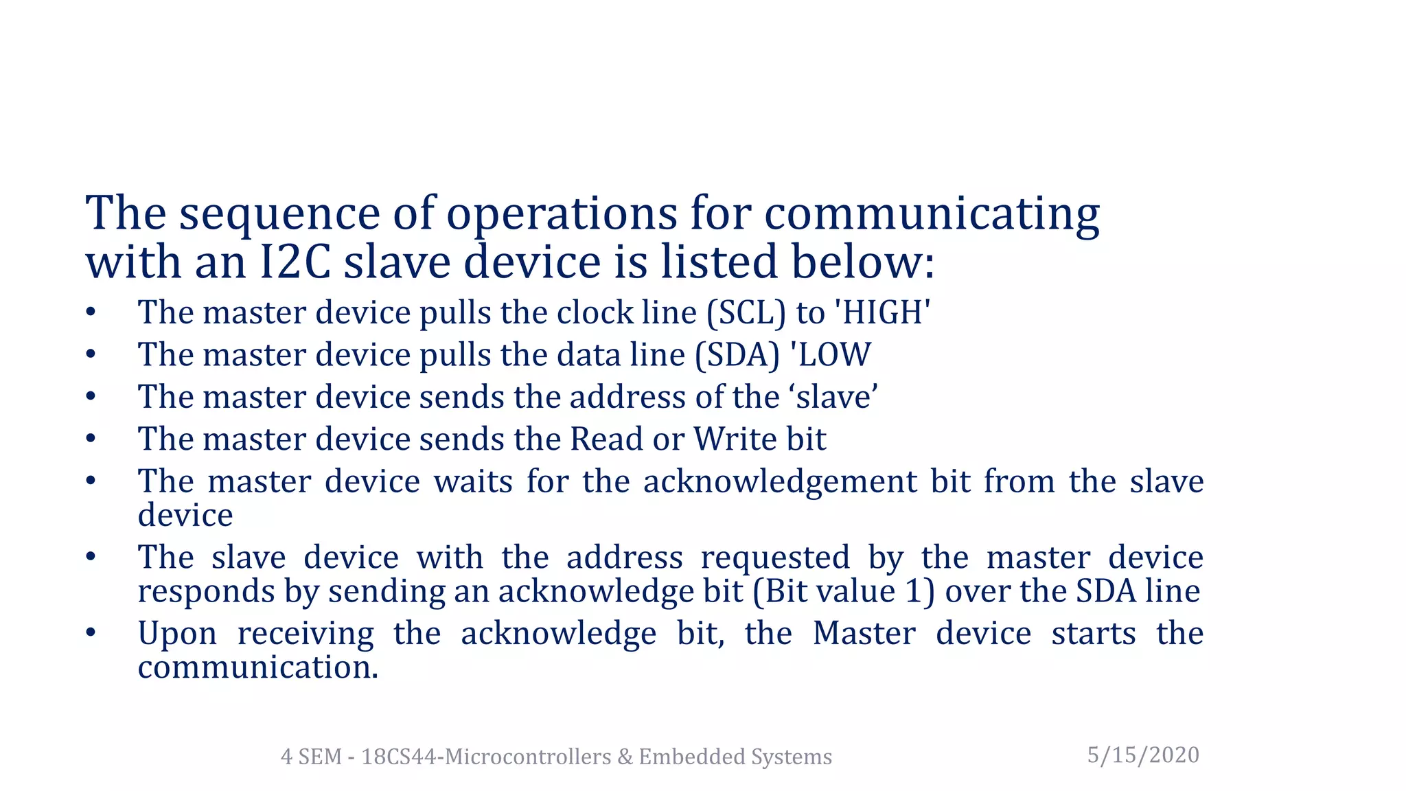 Communication Interface of The Embedded Systems | PPT | Operating ...