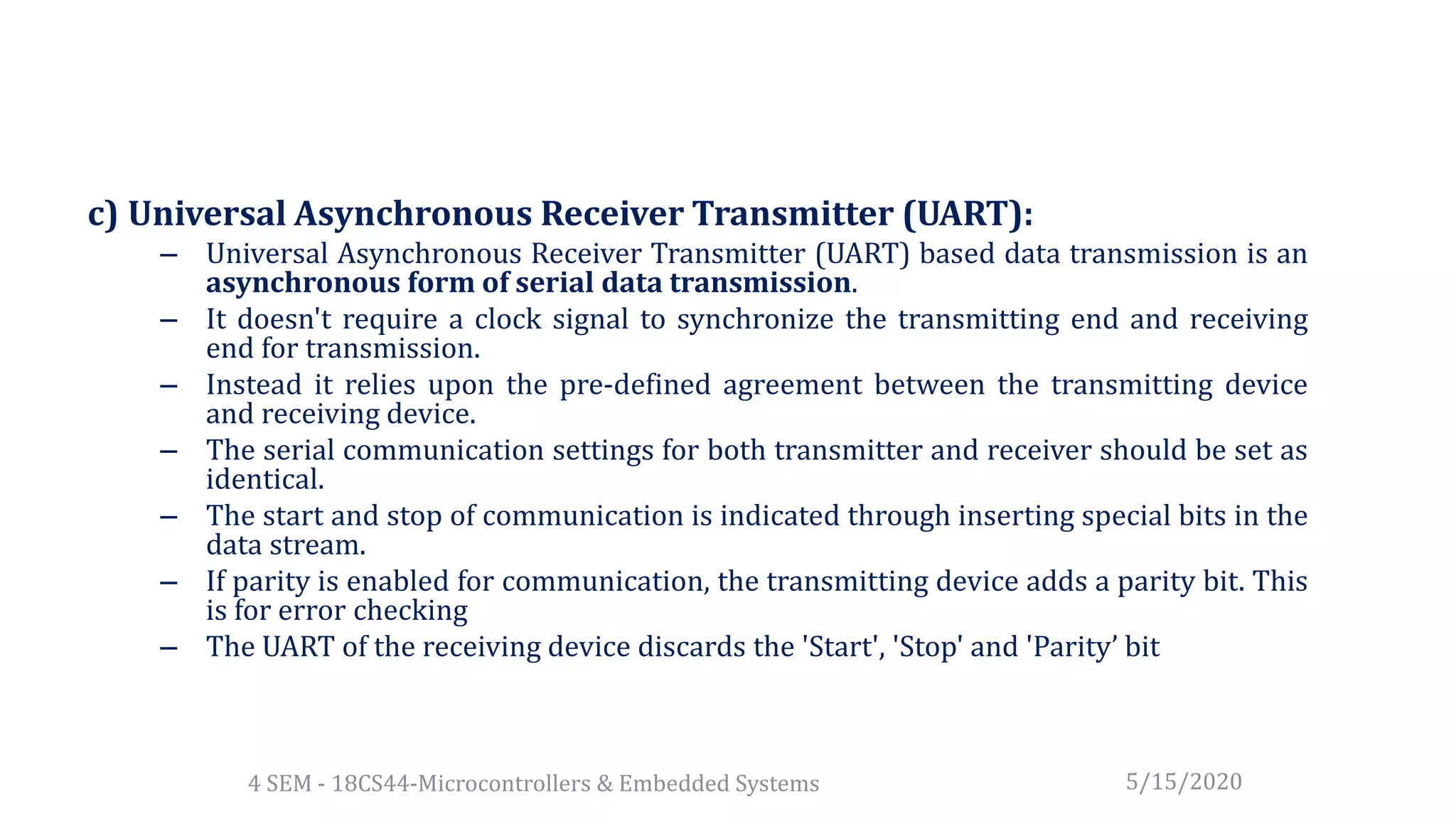 Communication Interface of The Embedded Systems | PPT