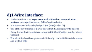 Communication Interface of The Embedded Systems | PPT