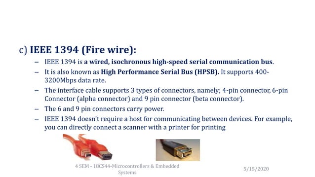 Communication Interface of The Embedded Systems | PPT | Operating ...