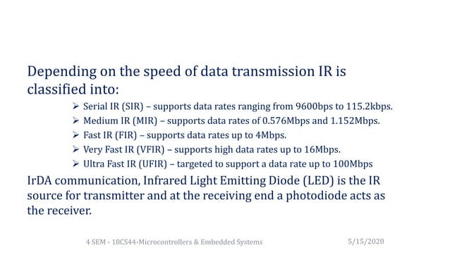 Communication Interface of The Embedded Systems | PPT | Operating ...