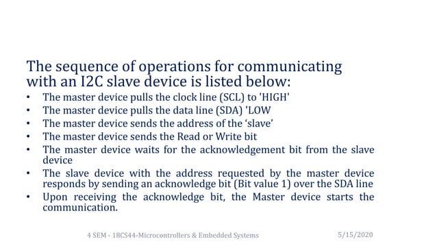 Communication Interface of The Embedded Systems | PPT | Operating ...