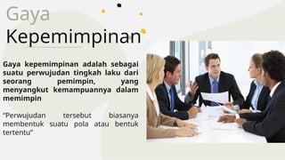 Materi Kepemimpinan dalam organisasi osis | PPTX