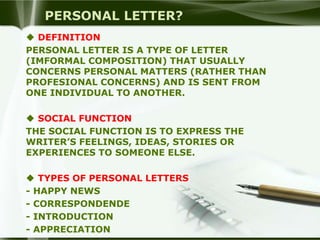 PPT 6 PERSONAL LETTER.ppt