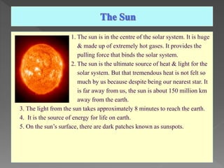 Ppt 6th earth in solar system | PPTX