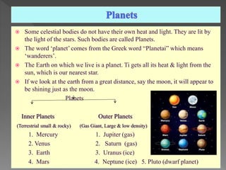 Ppt 6th earth in solar system | PPTX | Space and Astronomy | Science