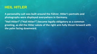 CAMBRIDGE A2 HISTORY: THE FUHRER PRINCIPLE | PPT