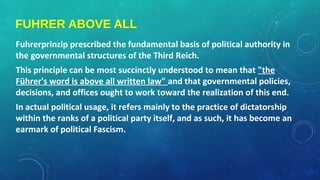 CAMBRIDGE A2 HISTORY: THE FUHRER PRINCIPLE | PPT