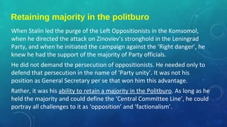 CAMBRIDGE A2 HISTORY: THE SECRETARIAT AND LENIN SUCCESSION | PPT ...